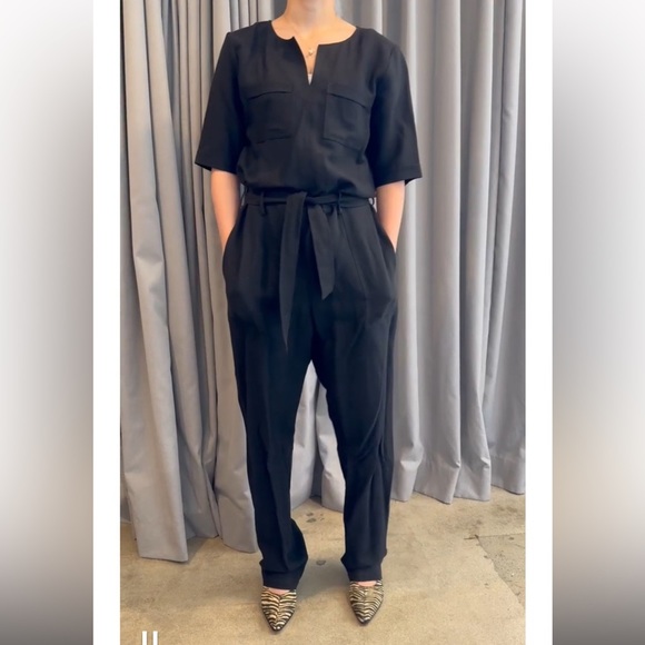 A.P.C. | Pants & Jumpsuits | Apc Simple Black Jumpsuit | Poshmark